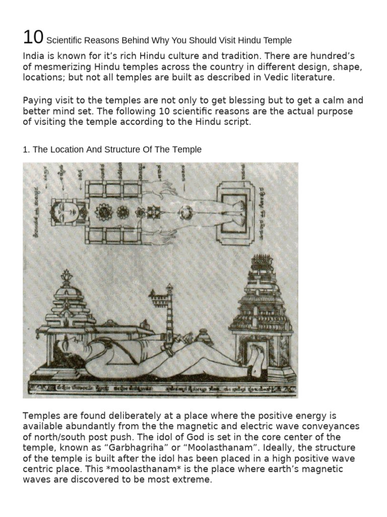 10 Scientific Reasons Behind Why You Should Visit Hindu Temple | PDF ...