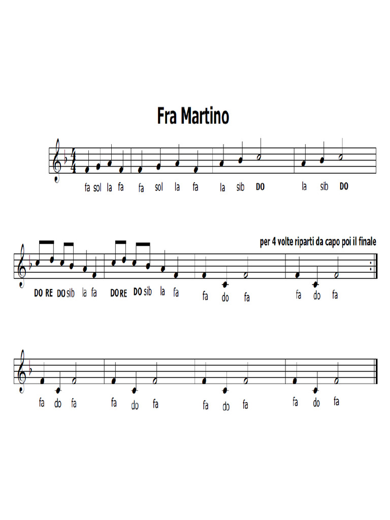 Fra Martino | PDF