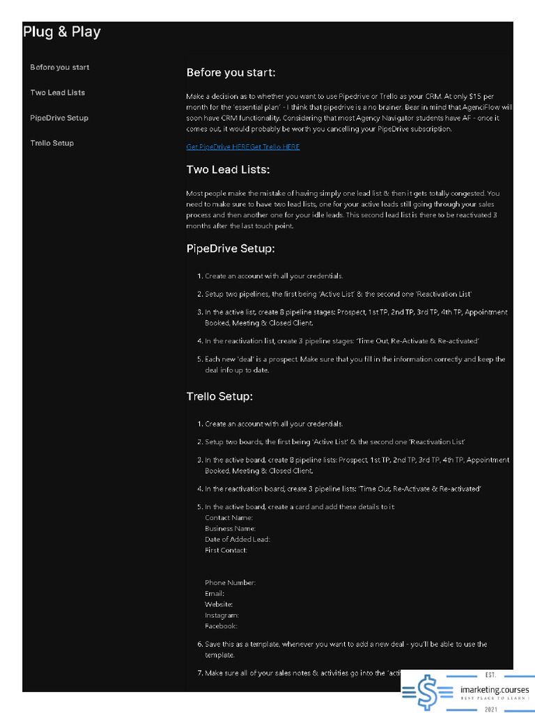 05-Storing and Organising Leads | PDF | Computing