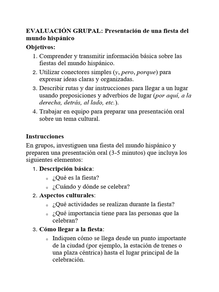 EVALUACIÓN GRUPAL | PDF