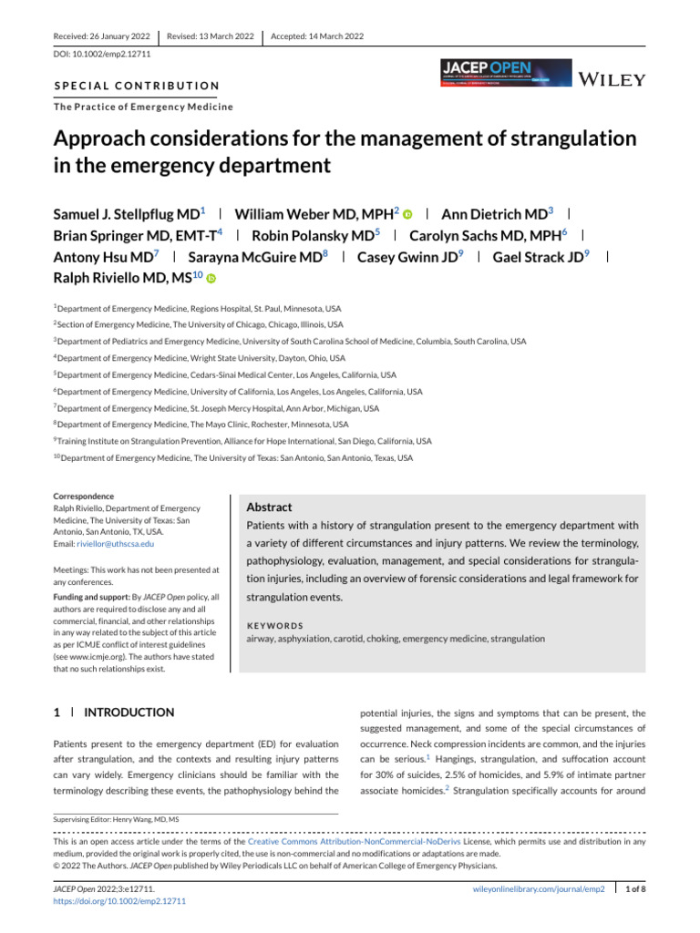 Approach-considerations-for-the-management-of-stra | PDF | Blood Vessel | Physiology