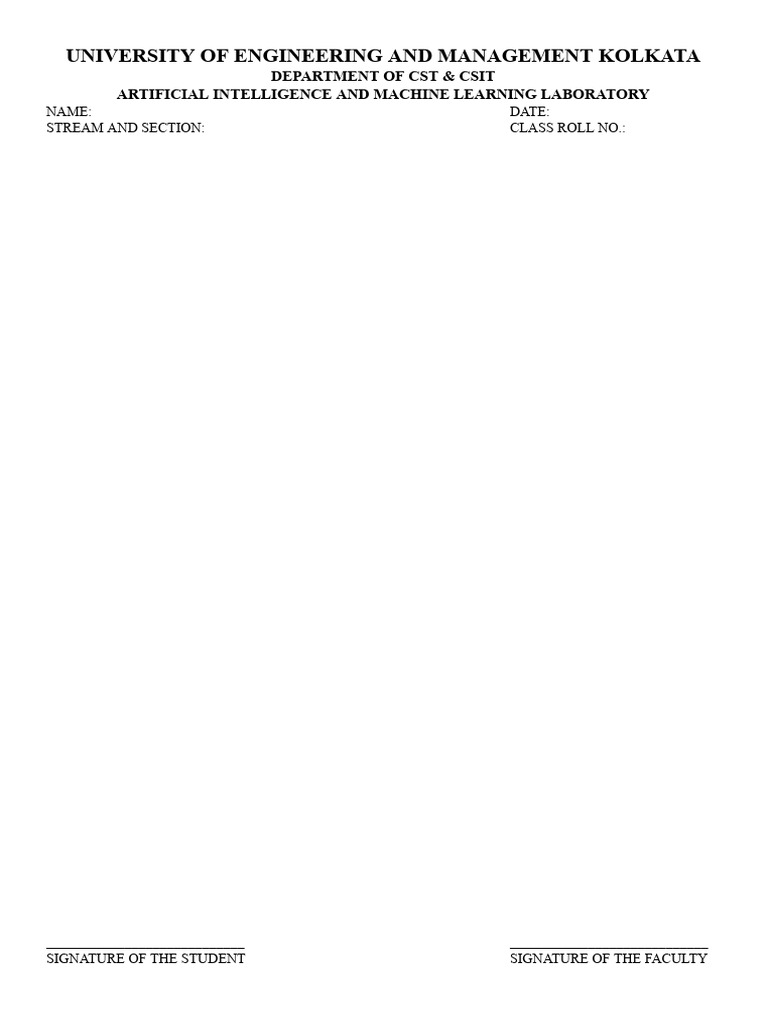 Aiml Lab Data Sheet - Docx-1 | PDF