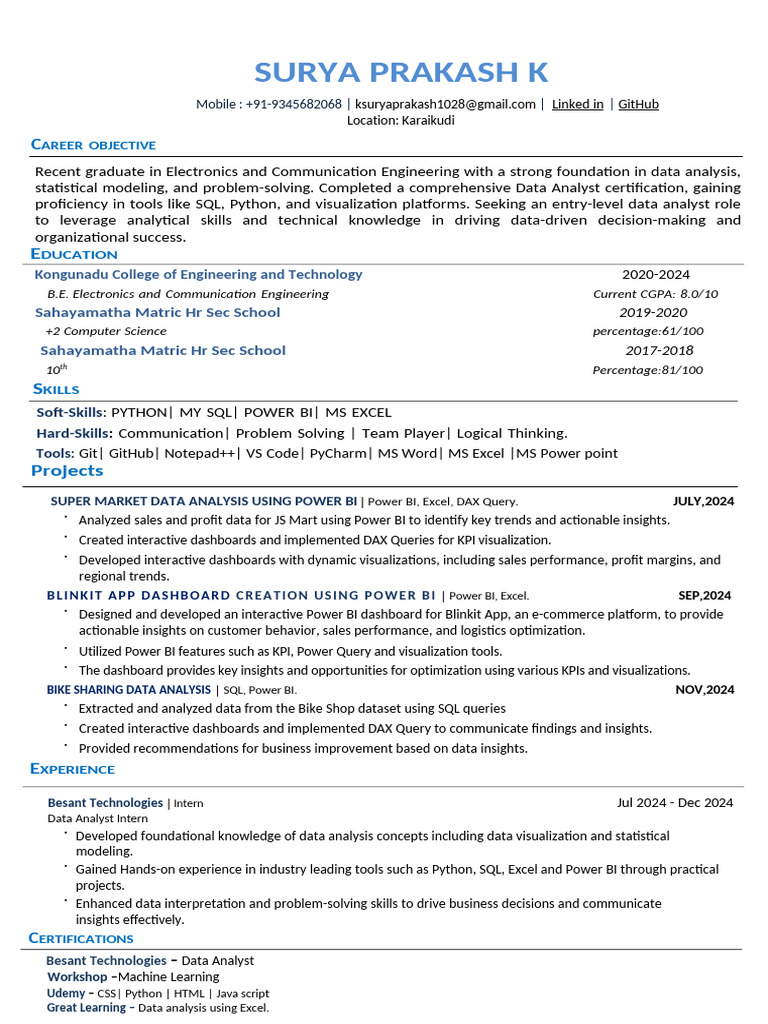 pio resume final | PDF | Data Analysis | Data