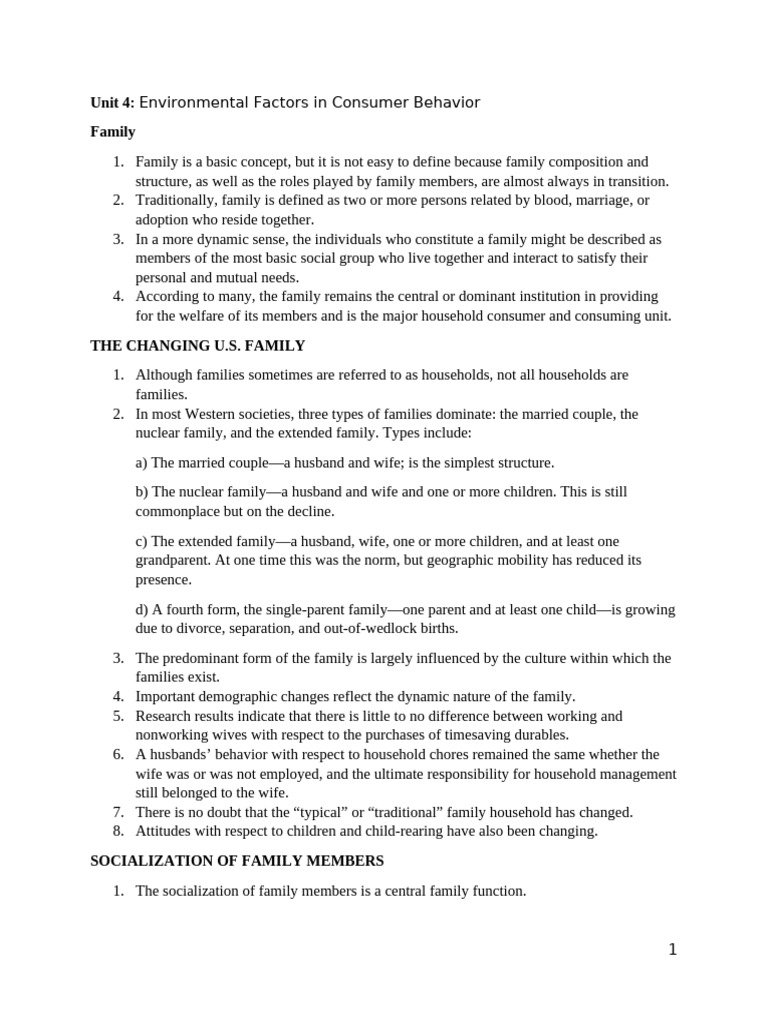 Family Dynamics and Consumer Behavior | PDF | Family | Credibility