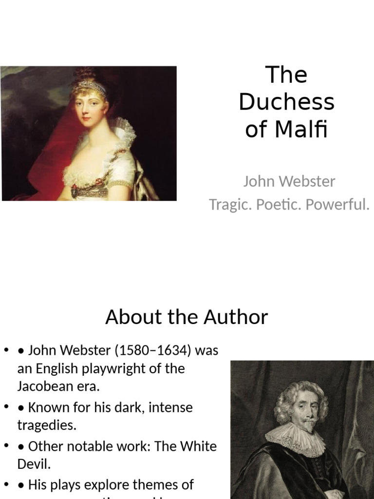 Duchess of Malfi Detailed Presentation | PDF | Tragedy | English Literature