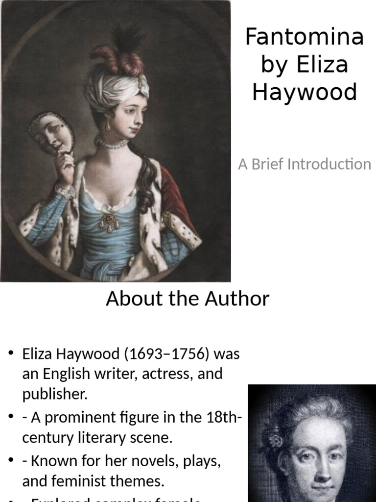 Fantomina Presentation | PDF