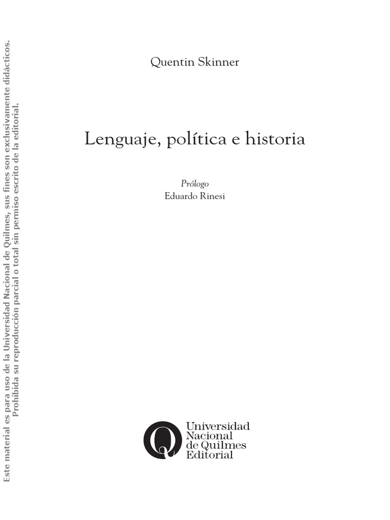 Skinner Quentin Capitulo 5 Lenguaje Pol Hist | PDF | Friedrich ...