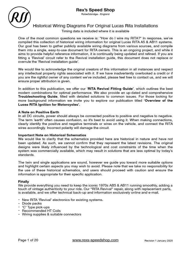 Historical Rita Wiring Guides | PDF | Diode | Electromagnetism
