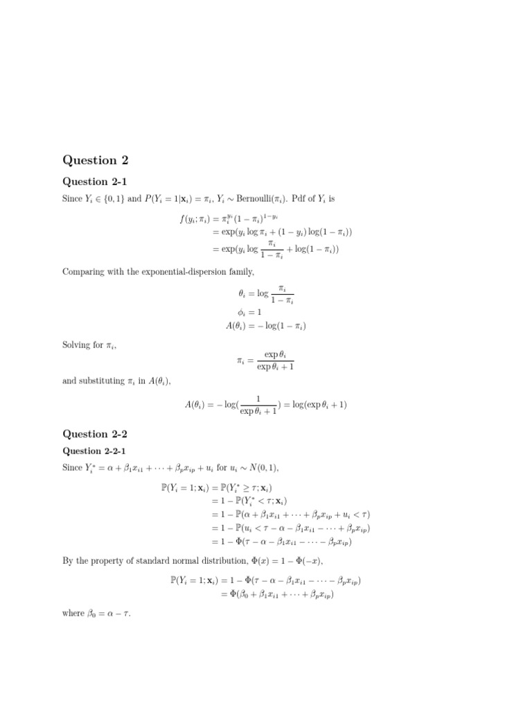STAT511Q2Q4 | PDF | Errors And Residuals | Logistic Regression