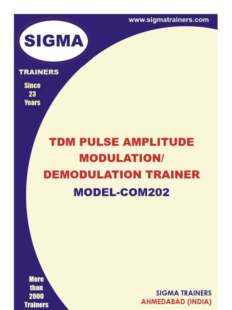 Tdm Pulse Amplitude Modulation Demodulation Trainer Model Com202