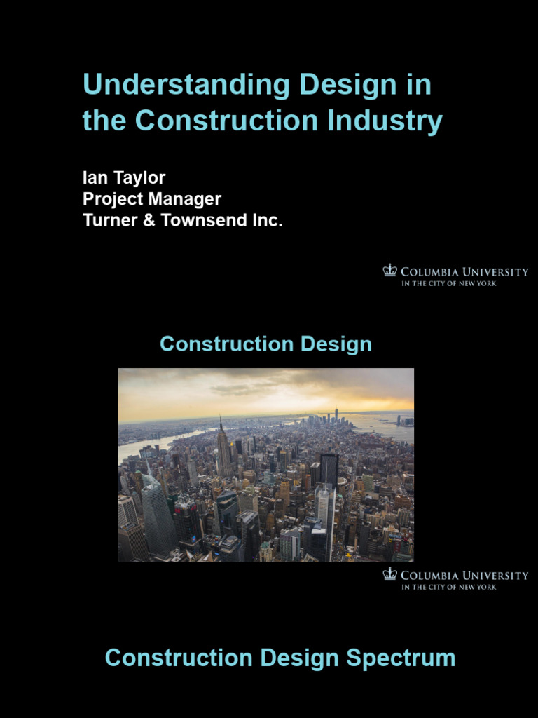 CM3 - W1 - Understanding Design in The Construction Industry | PDF