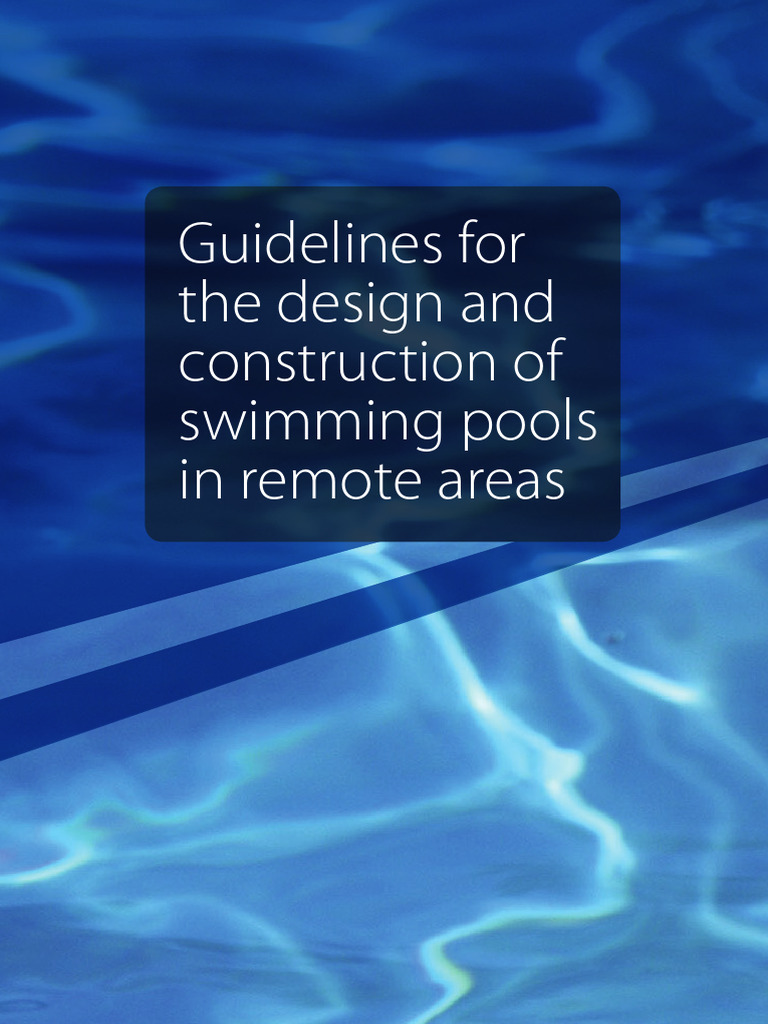 Guidelines For The Design and Construction of Swimming Pools in | PDF ...