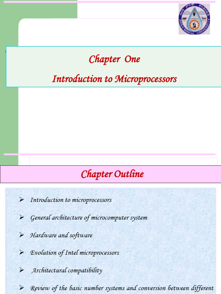 Chapter - One of Microprocessor | PDF | Central Processing Unit | Microprocessor