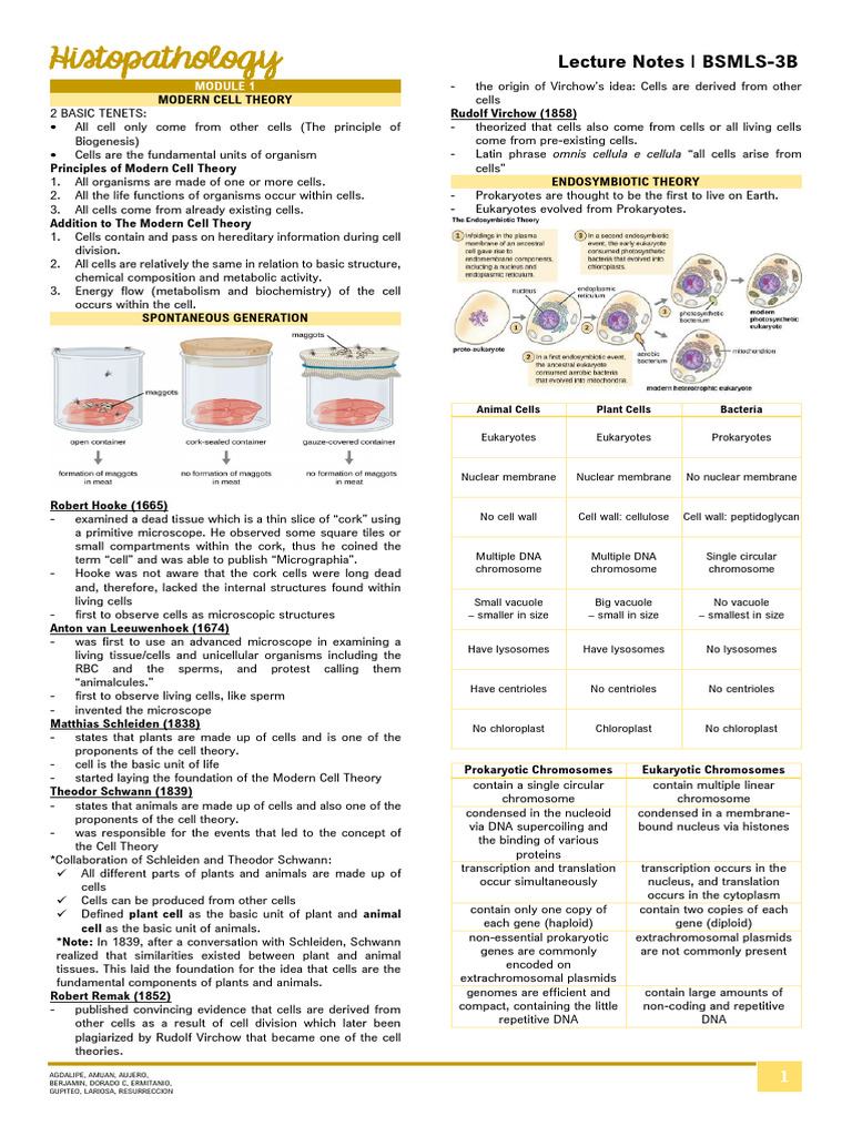 3b HTP Lec Module1 Lesson1 | PDF | Cell (Biology) | Archaea