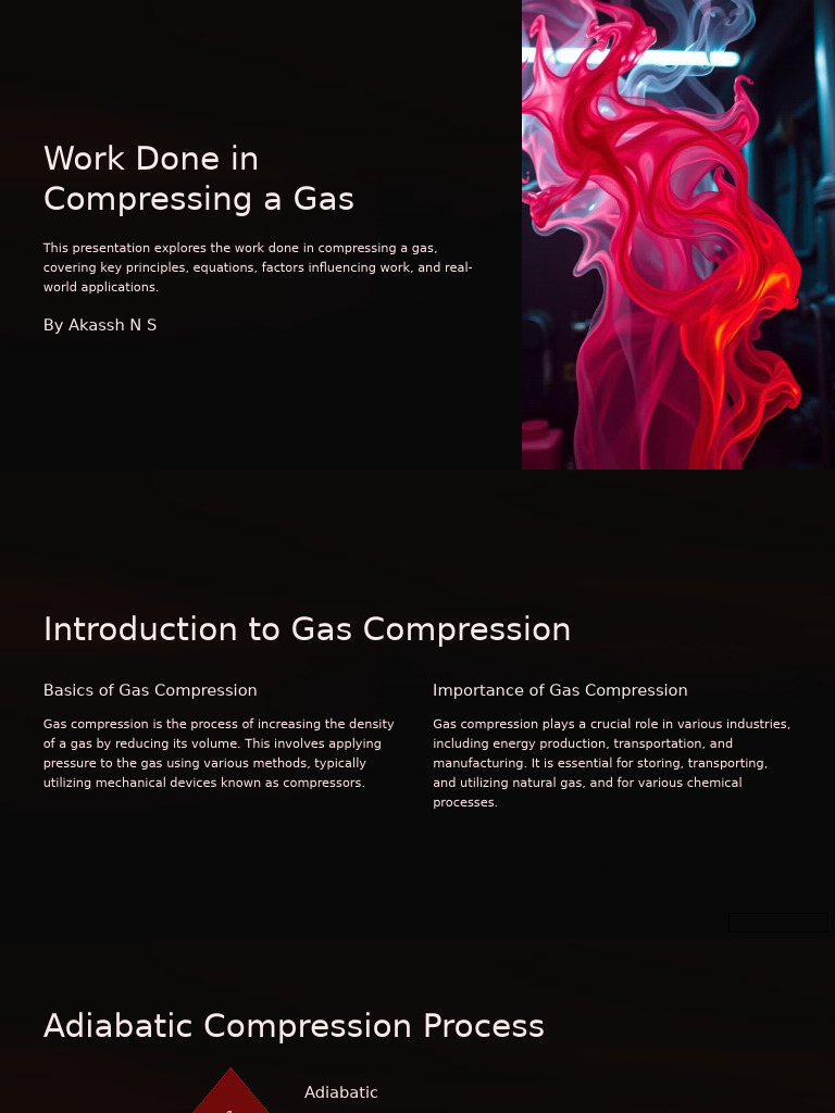 Work Done in Gas Compression Explained | PDF | Gases | Heat