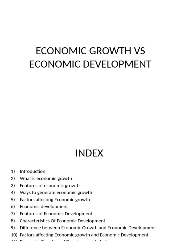 1.1economic Growth vs Economic Development Pradhuman (1)-2 | PDF ...
