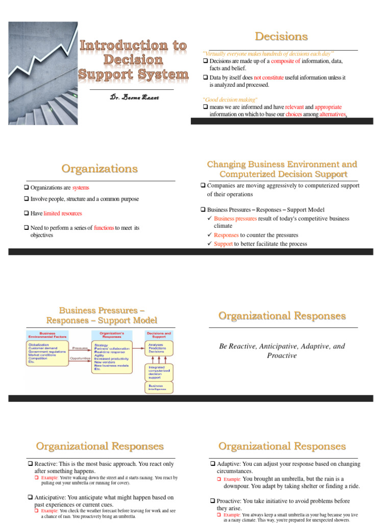 DS615 - Lect 5 - Introduction To Decision Support System | PDF | Databases | Decision Support System