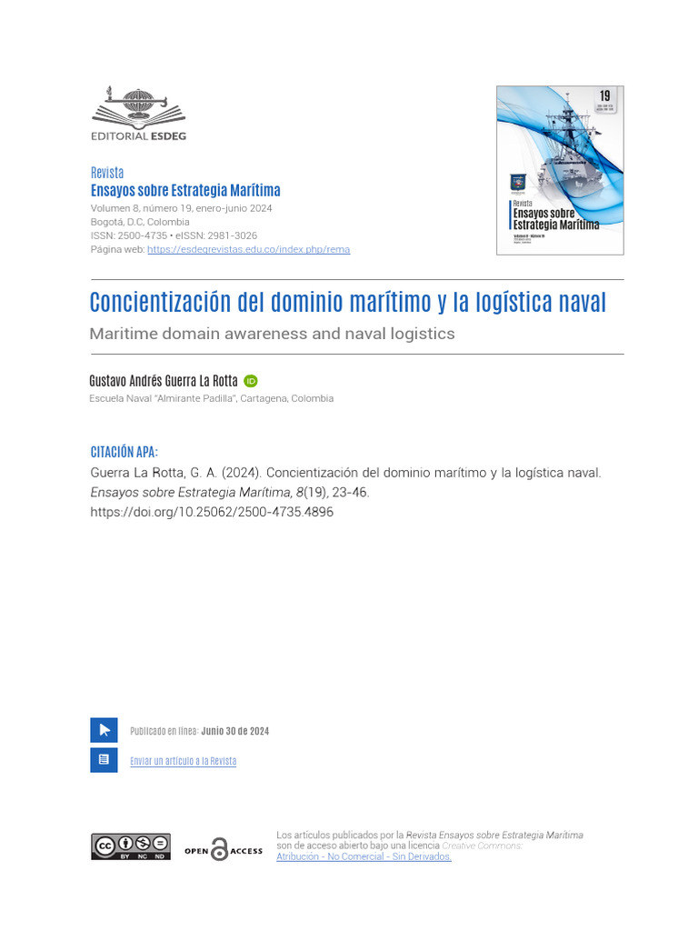 Maritime Domain Awareness and Naval Logistics | PDF | Logística | Mar