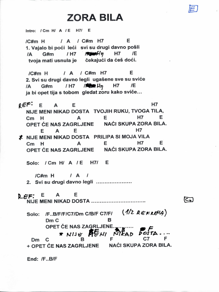 M007 ZORA BILA-E | PDF