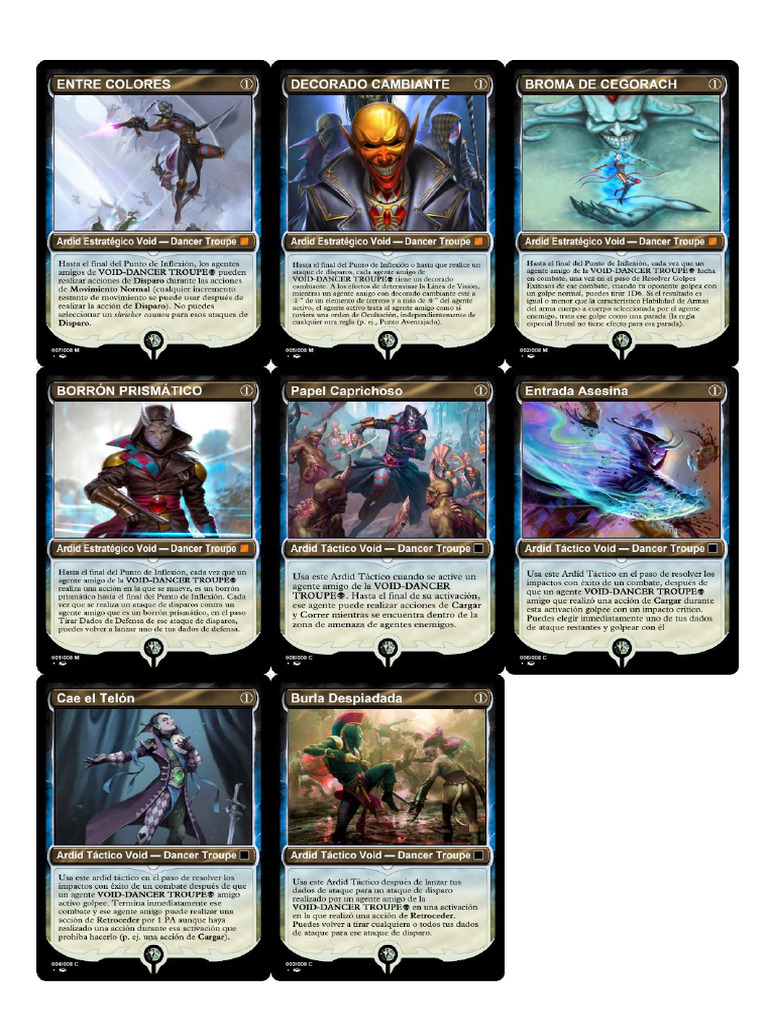 Ardides, Equipo y Tac Ops Void-Dancer | PDF