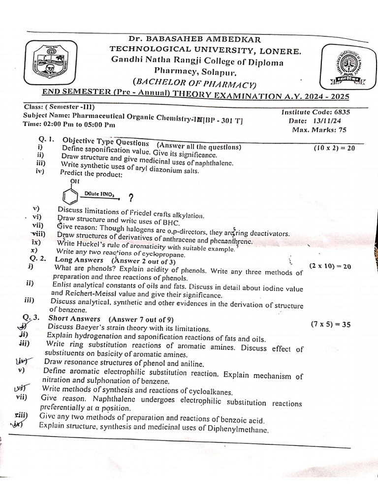 Per Semester Paper (POC 2) | PDF
