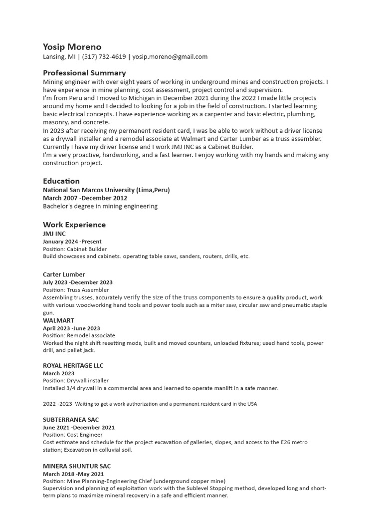 Resume Yosip | PDF