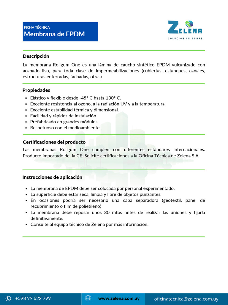 Membrana de EPDM | PDF