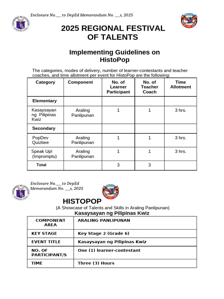 Copy of Final-HistoPop-Guidelines-RFOT | PDF | Communication | Critical Thinking