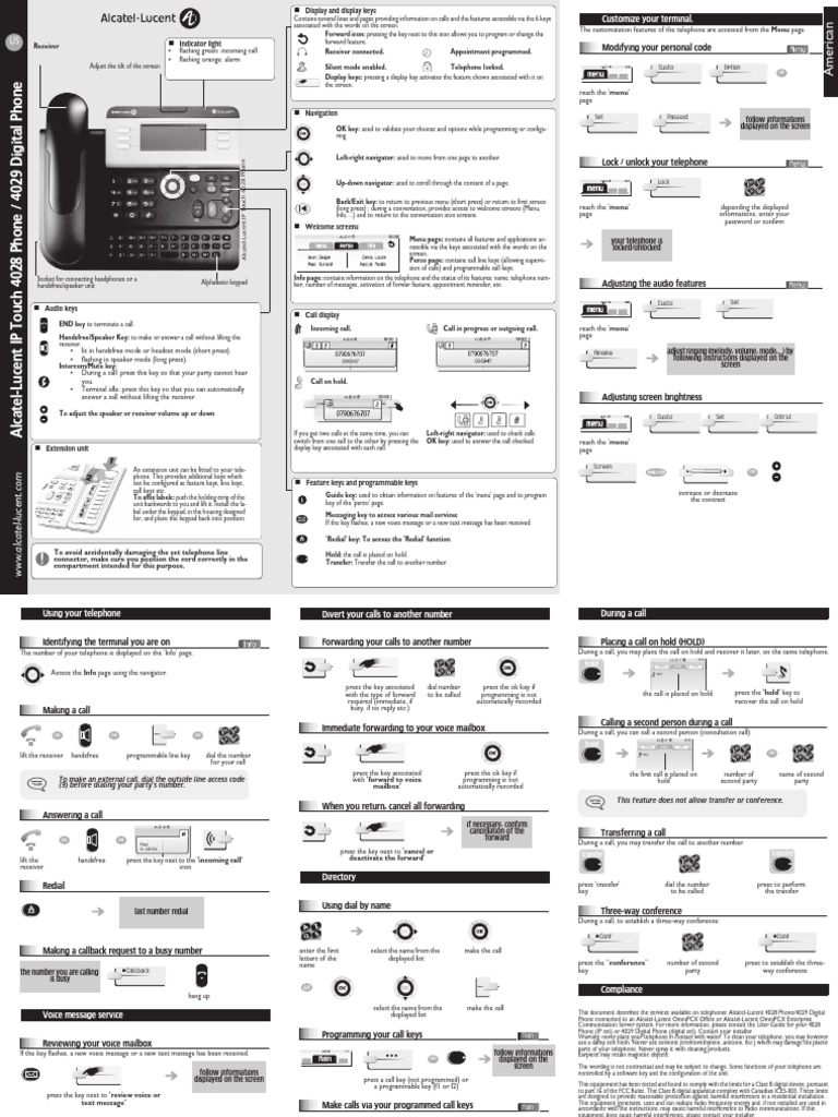 Quick Start Guide 1 | PDF | Telephone | Voicemail