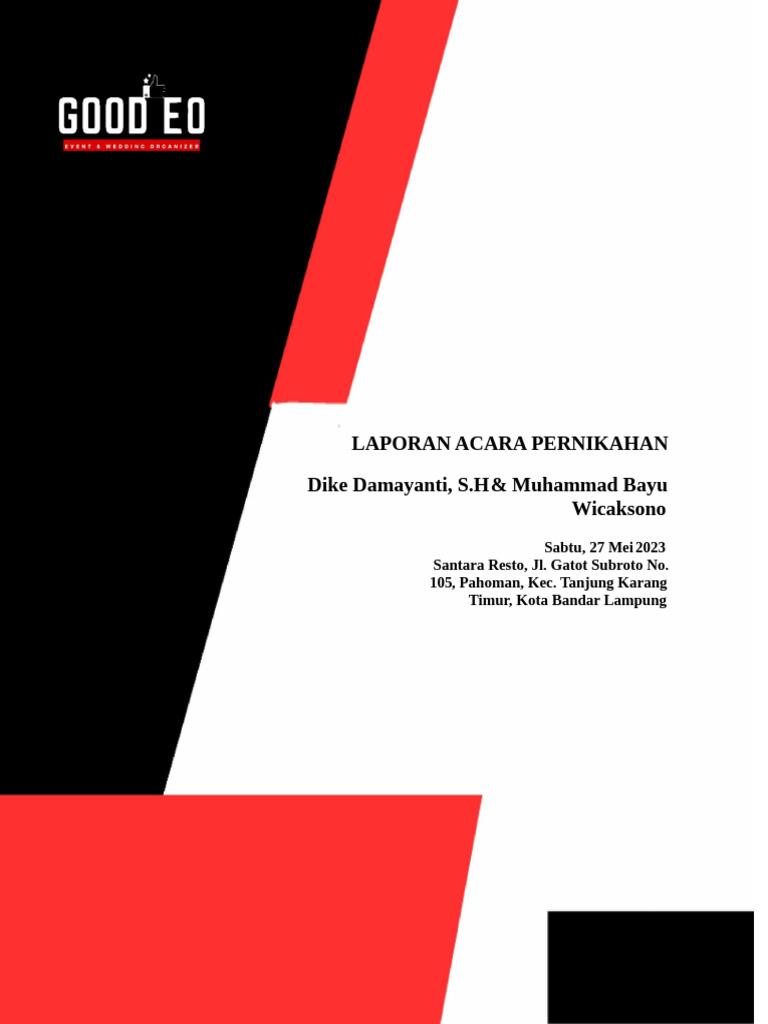 Format Laporan Paket Lengkap Back Up | PDF