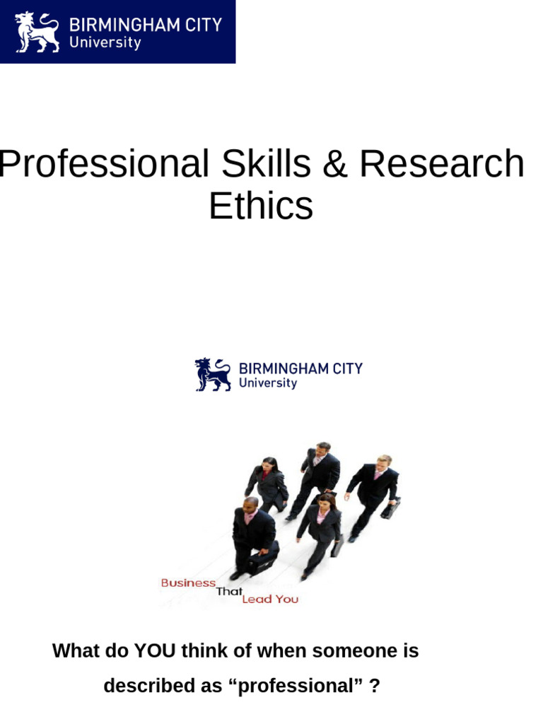 Professional Skills Research Ethics 2324 S3 | PDF | Morality