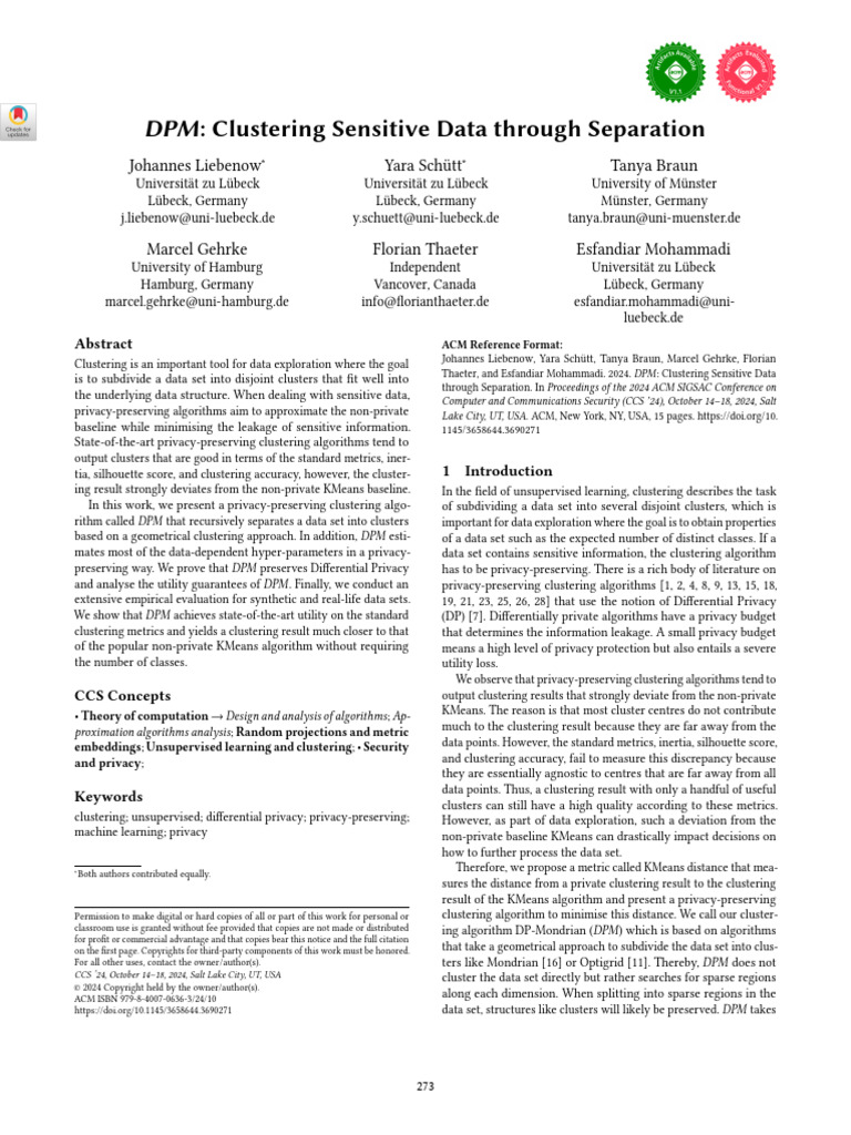 DLP Ccs Clustering Sensitive Data | PDF | Cluster Analysis | Applied Mathematics