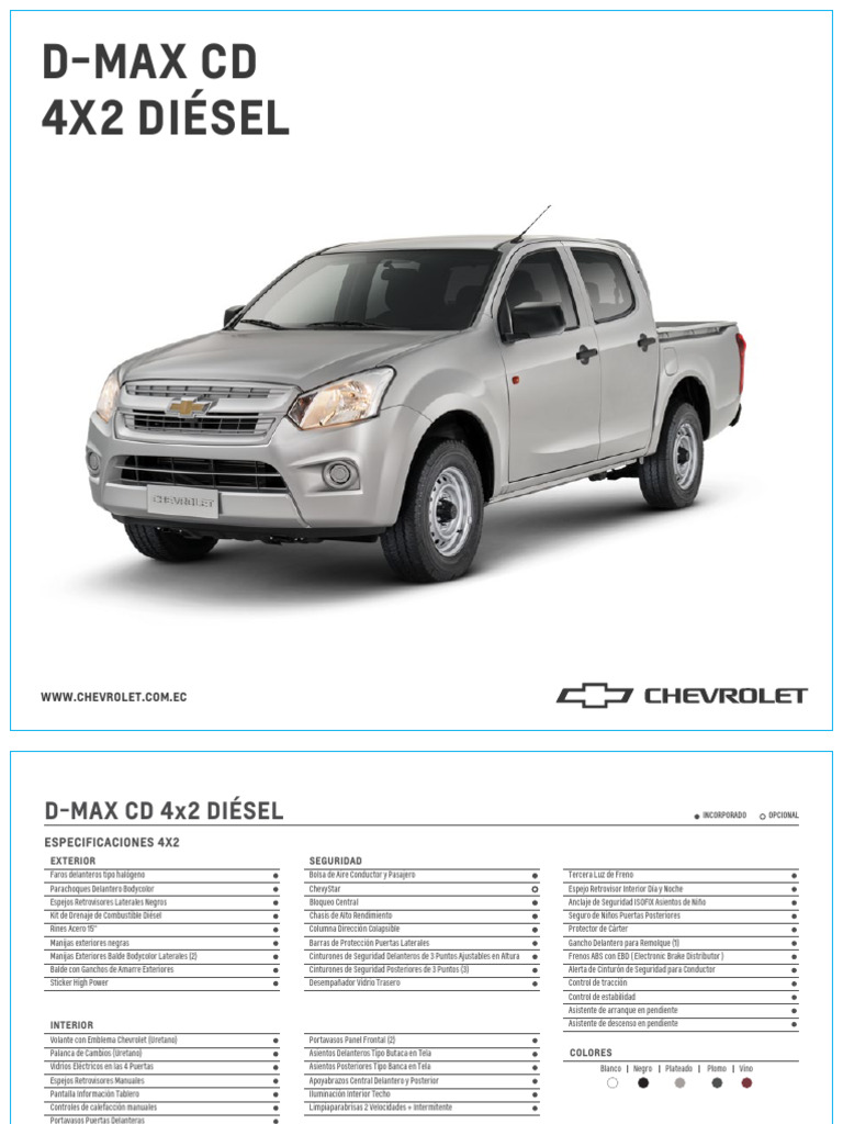 Dmax CD 4x2 Diesel | PDF | Industria automotriz | Vehículo de motor