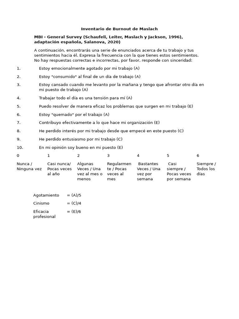 MBI Actualizado | PDF