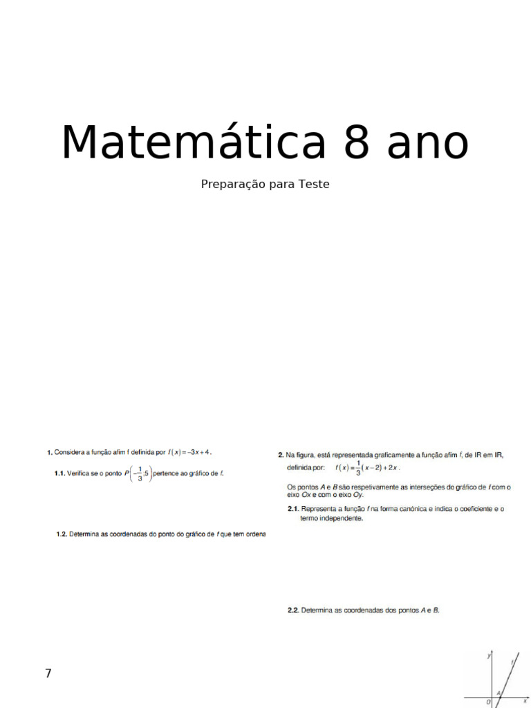 Matemática 8 Ano Pdf