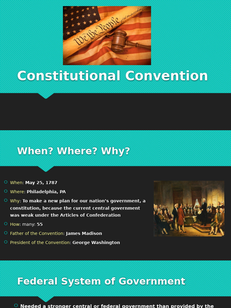 Constitutional Convention PowerPoint | PDF