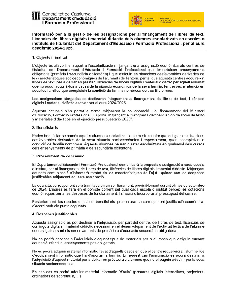 Instruccions 2024-1 | PDF