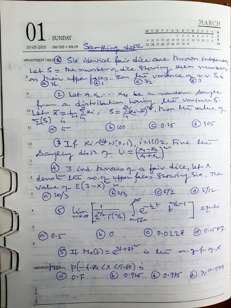 Testing Hypo and Sampling Distribution | PDF