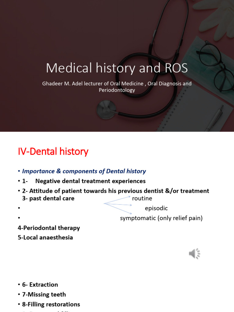 medical and ros | PDF | Human Tooth | Oral Hygiene