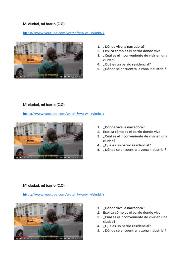 01 Mi ciudad Mi barrio | PDF