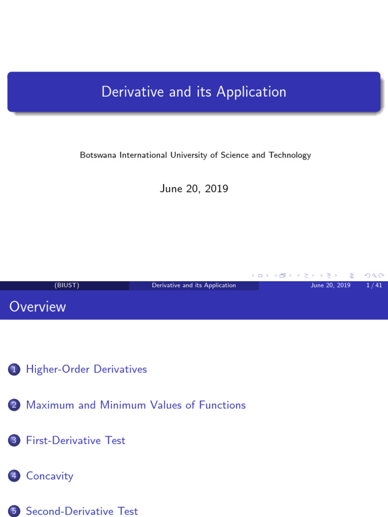 MATH 102 Differentiation 7 Lectures | PDF | Asymptote | Derivative