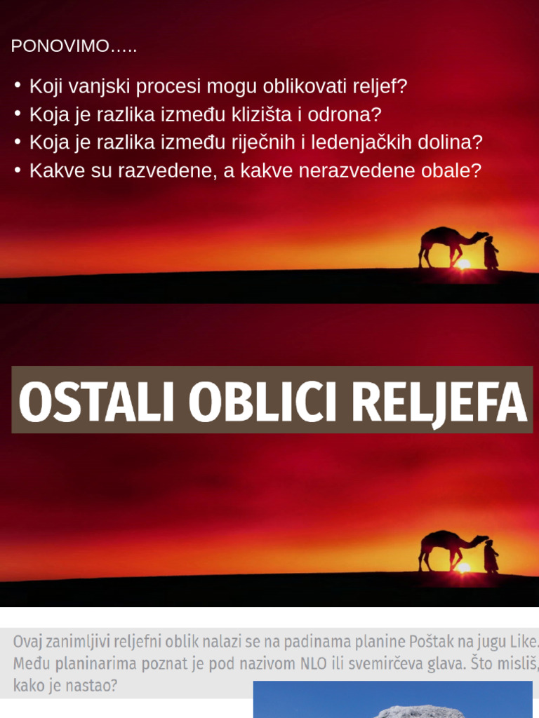 6.4. Ostali Oblici Reljefa | PDF
