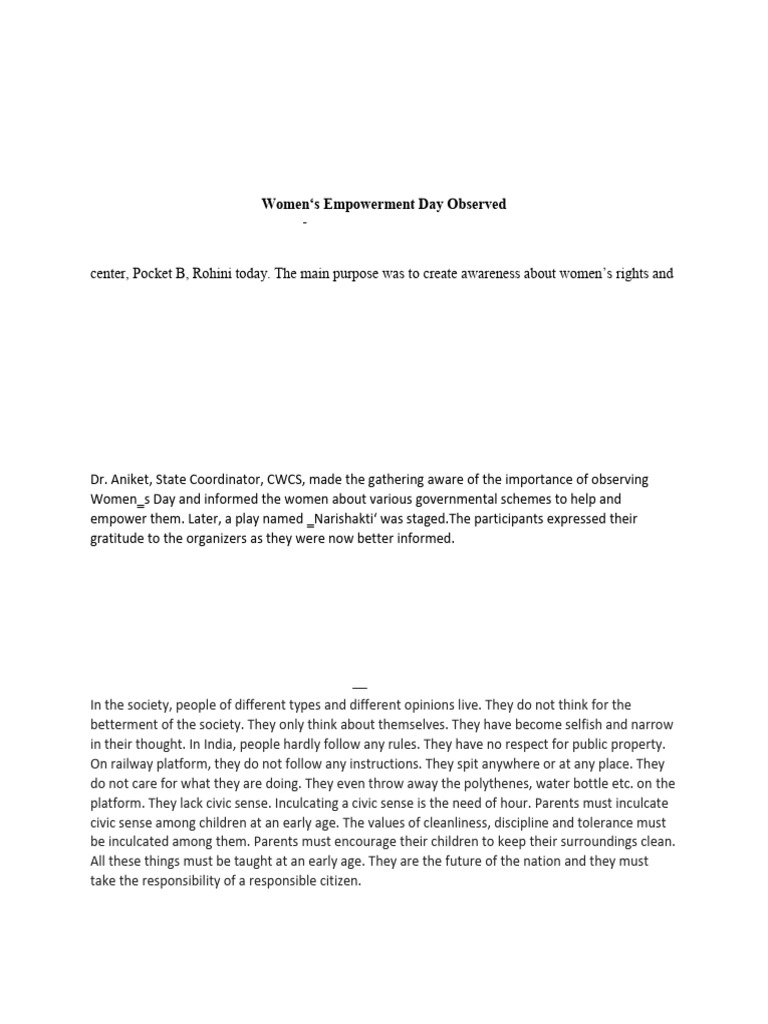 Sample Report and Article | PDF