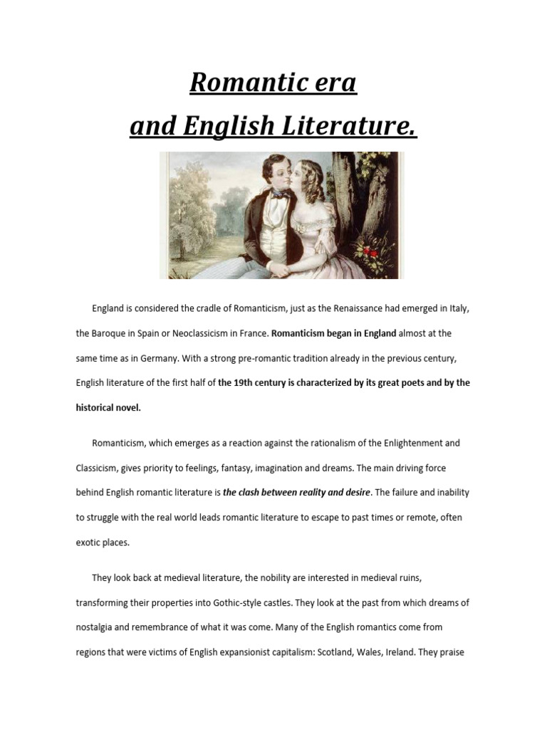 English Romanticism and Its Poets | PDF | Romanticism