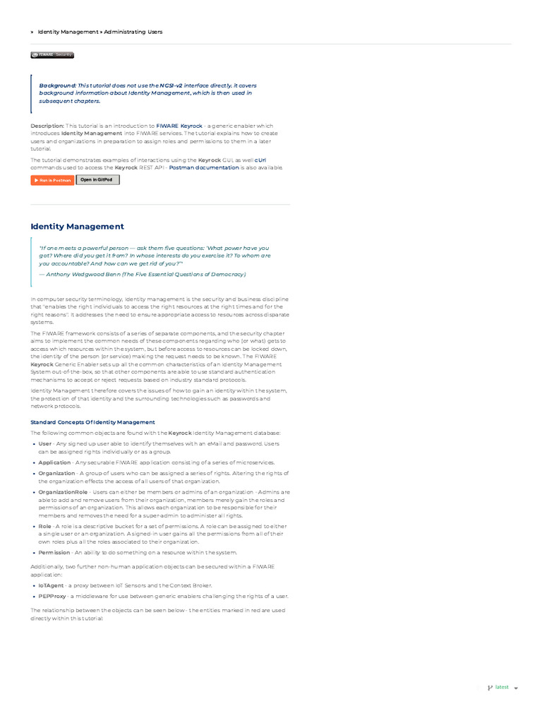 Administrating Users - NGSI-v2 Smart Supermarket Tutorials | PDF | User (Computing) | Public Key ...