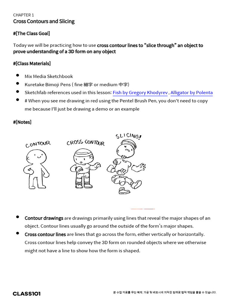 (CHAPTER 1-5) Cross Contours and Slicing | PDF | 3 D Computer Graphics | Drawing