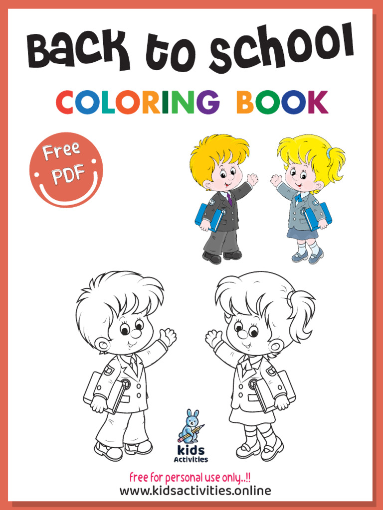 Free Printable Back To School Coloring Pages | PDF