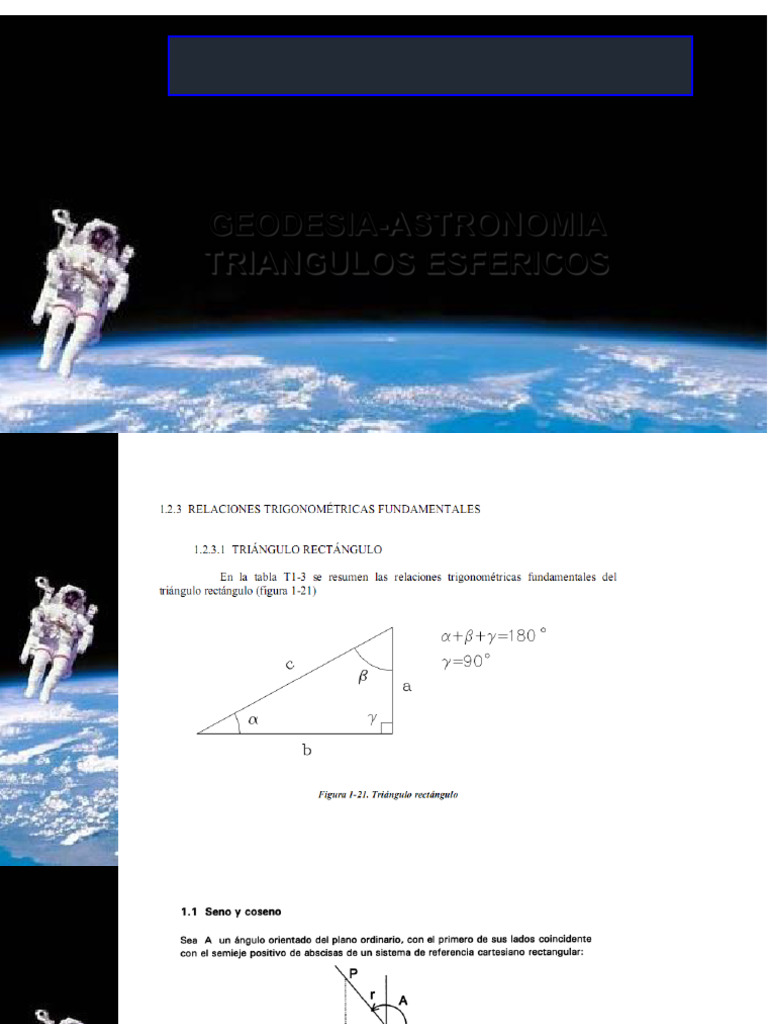 Triangulo Esferico-tema1 a Ejer (1) | PDF