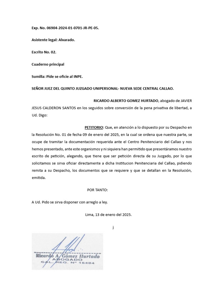 Javier calderón sa | PDF
