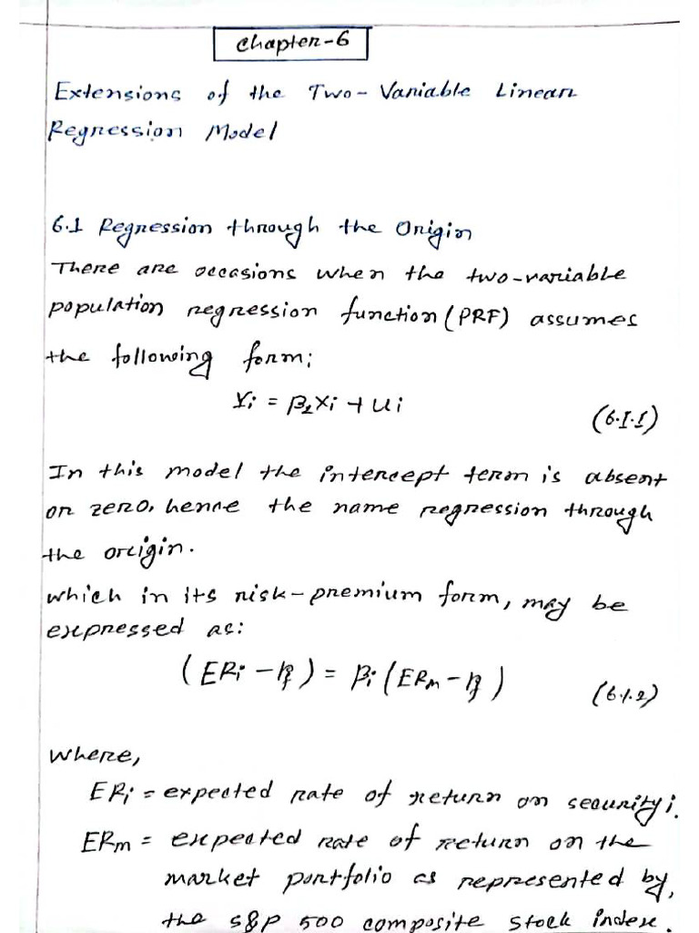 Econometrics Assignment - 1 | PDF